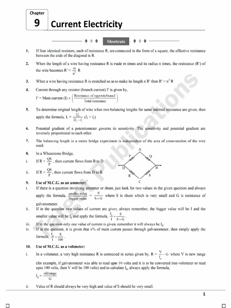 MHT-CET Triumph Physics - Solutions To The Relevant Questions of The Chapter Current Electricity ...