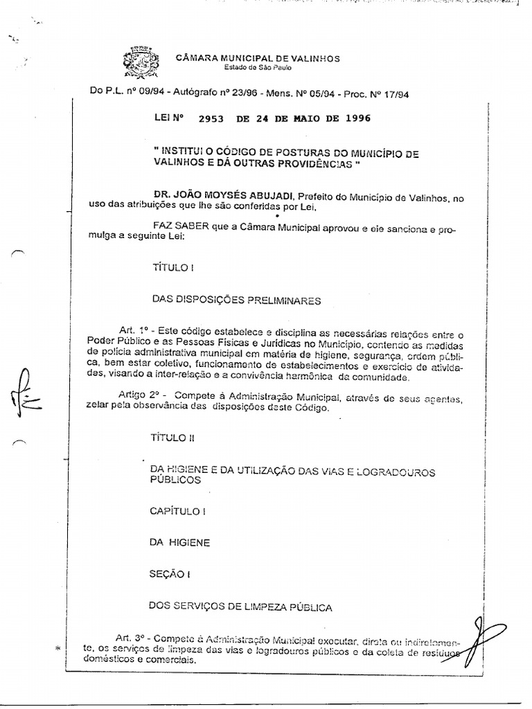 código de posturas - 2953 | PDF