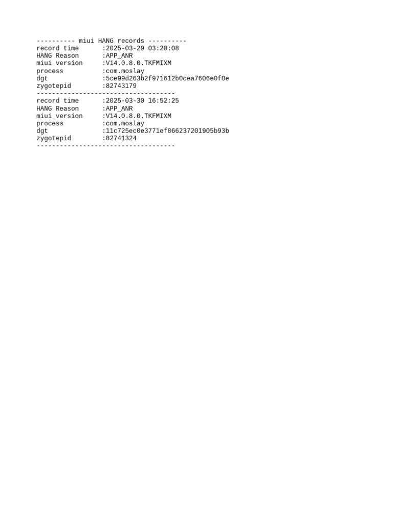 Local Hang Record | PDF