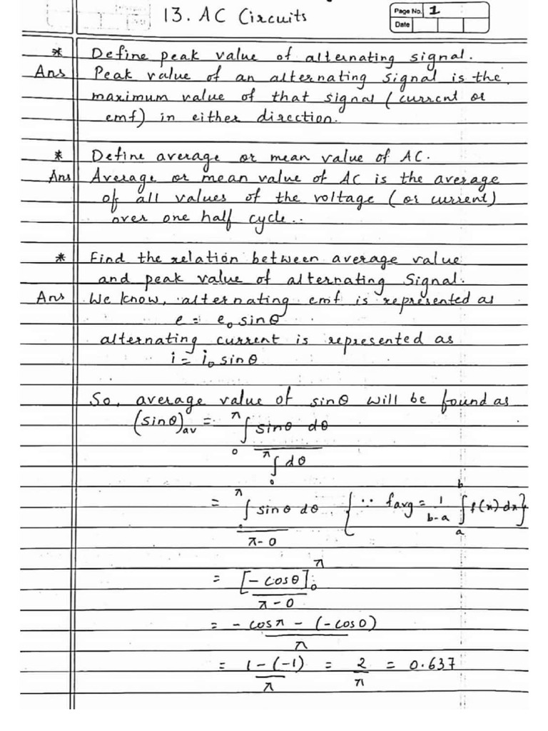 AC Circuits | PDF