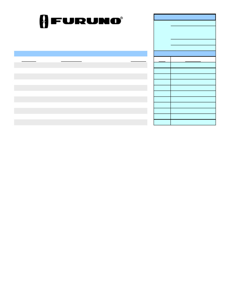 PP520 Printer Unit Packing List | PDF