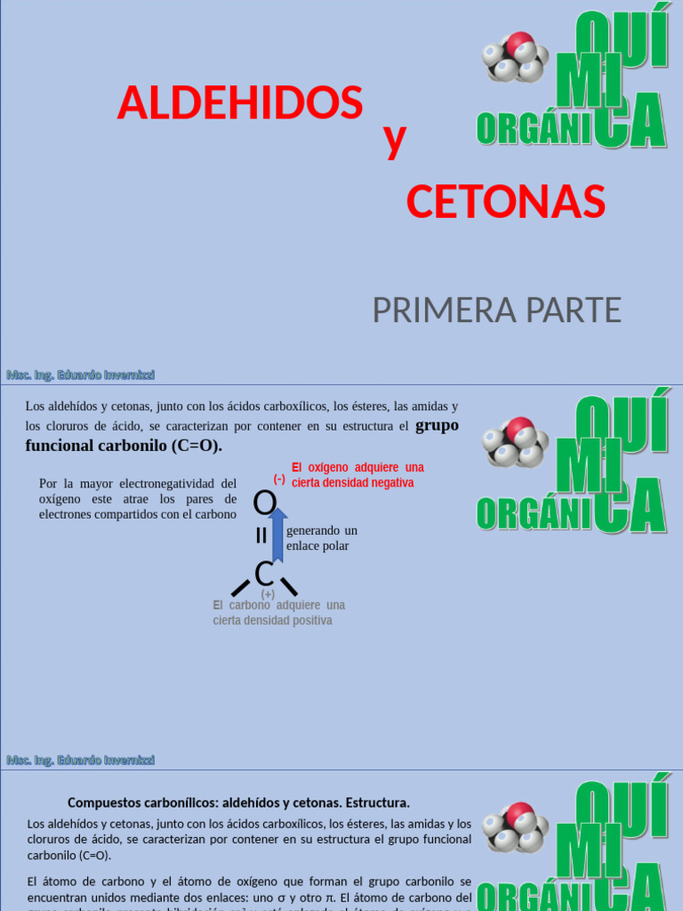 Estructura y obtención de aldehídos y cetonas | PDF | Enlace químico ...
