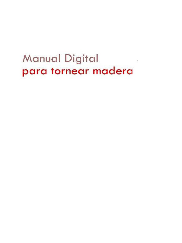 Tornear Madera 1 | PDF