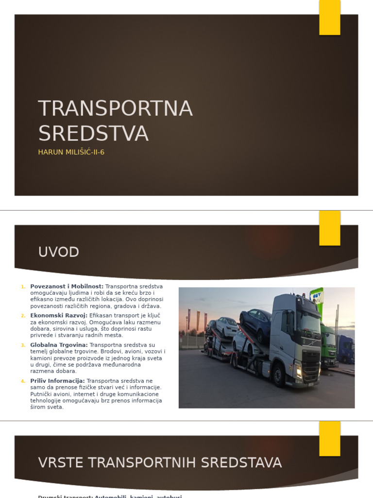 Transportna Sredstva | PDF