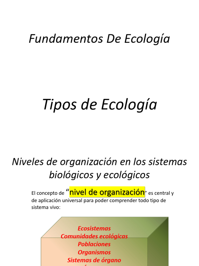 Tipos Ecologia | PDF | Ecología | Habitat