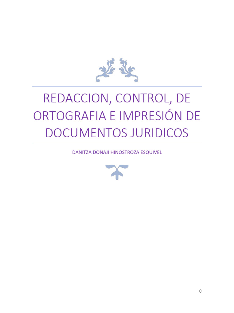 Redaccion, Control, de Ortografia e Impresión de Documentos Juridicos | PDF | Demanda judicial ...
