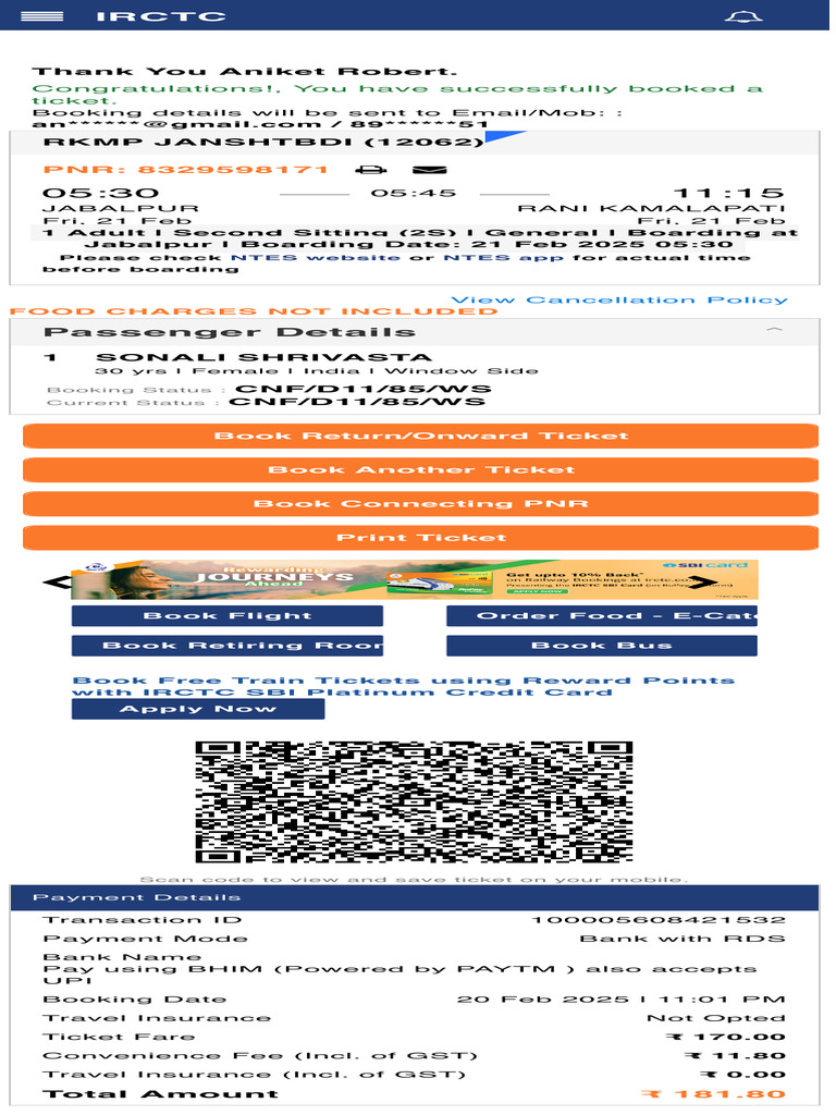 IRCTC Next Generation Eticketing System 7 | PDF
