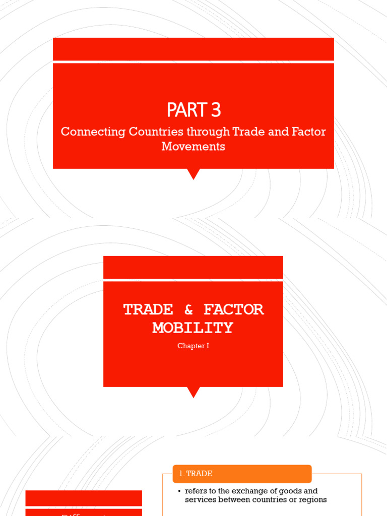 PART III - Chapter 1 - Trade and Factor Mobility | PDF | Balance Of ...