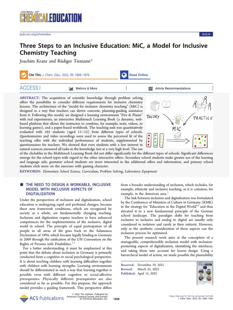 Three Steps To An Inclusive Education | PDF | Learning | Teachers