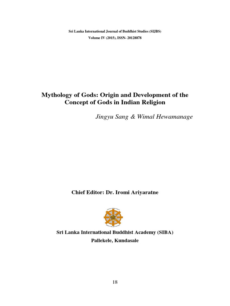 Mythology of Gods Origin and Development | PDF | Monotheism | Deities