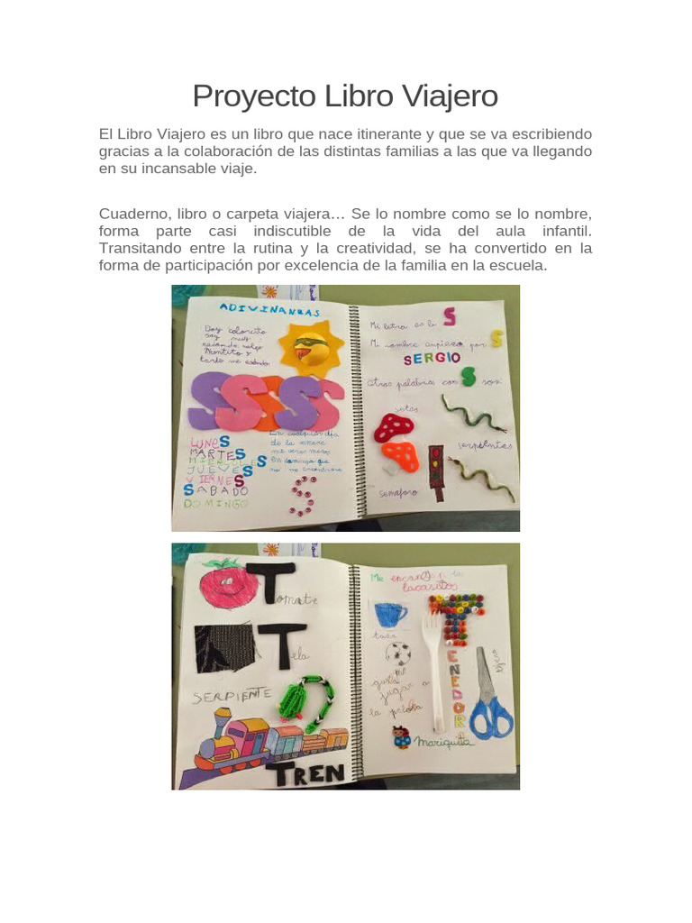 Proyecto Libro Viajero | PDF