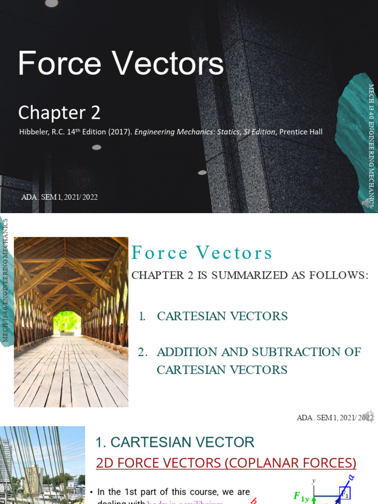 Chapter 2 Force Vectors | PDF | Euclidean Vector | Subtraction