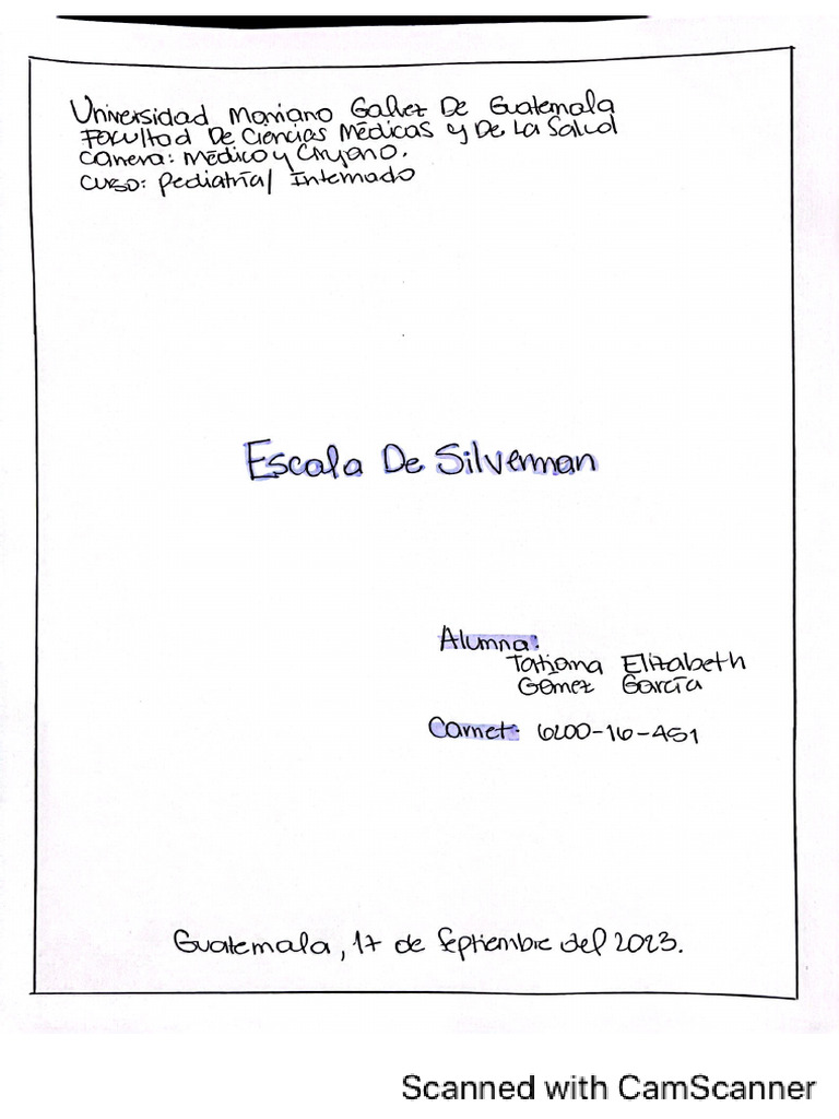 Escala de Silverman | PDF