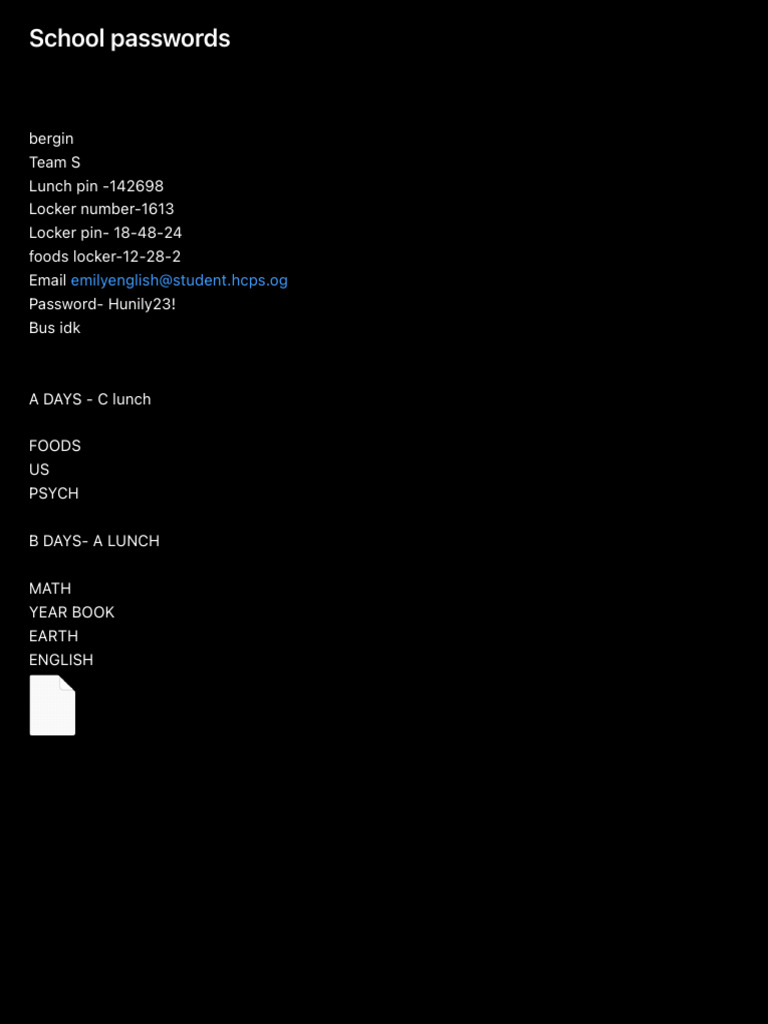 School Passwords | PDF