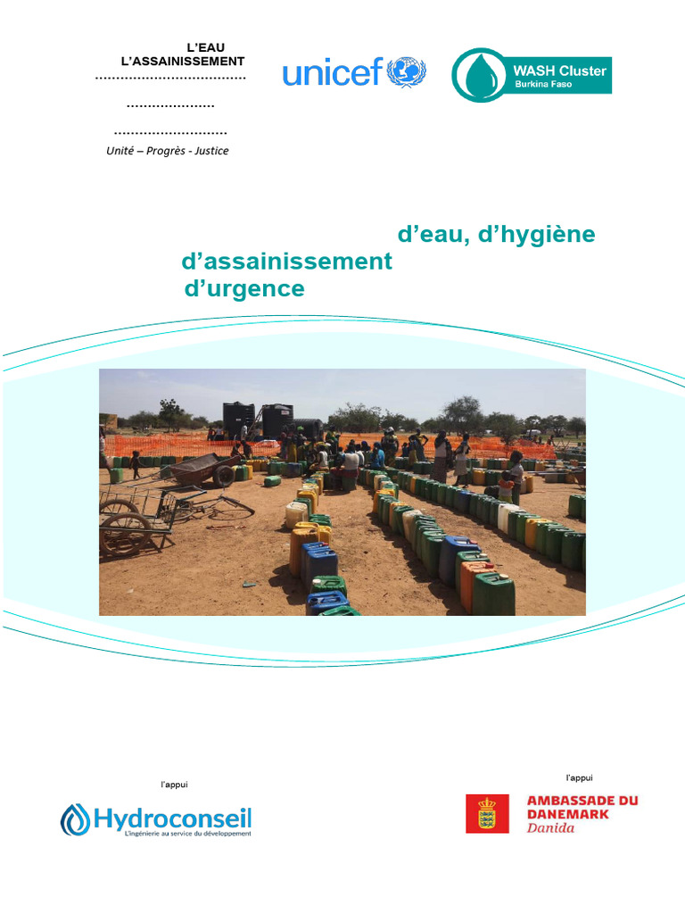 Normes WASH pour Urgences au Burkina | PDF | Latrines | Assainissement