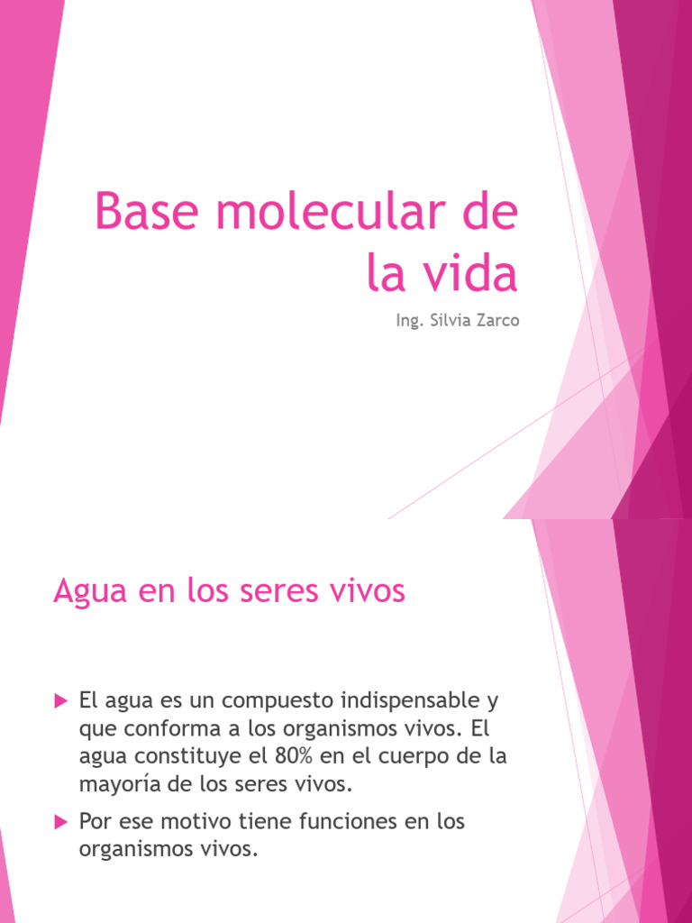 Base molecular de la vida | PDF | Nitrógeno | Organismos