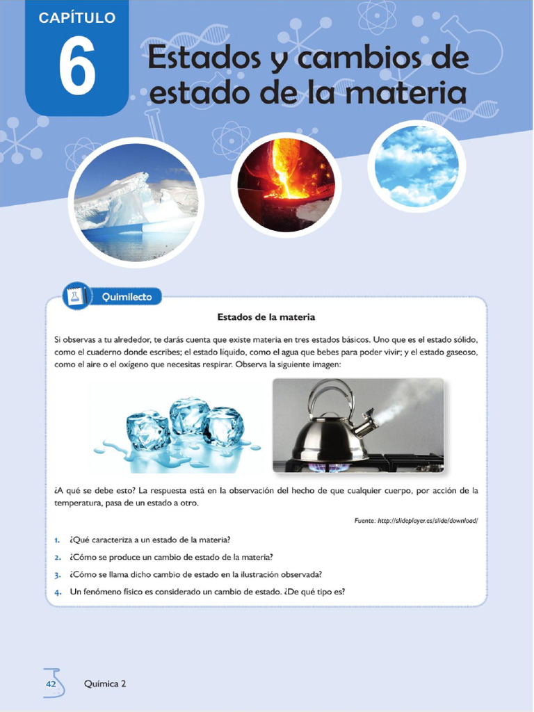 Estados y Cambios de Estado de La Materia | PDF | Materiales ...