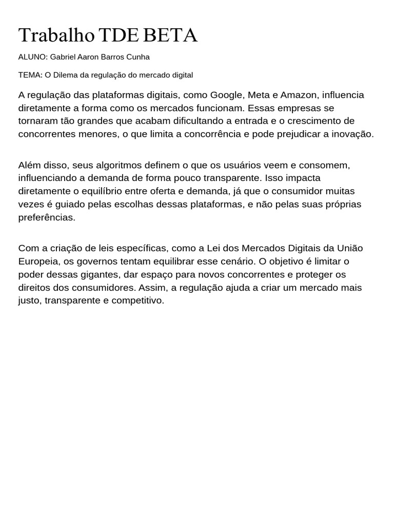 Trabalho TDE - PDF 2 | PDF