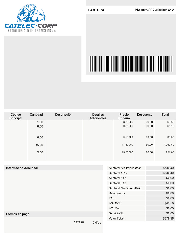 Fac 2 | PDF | Factura