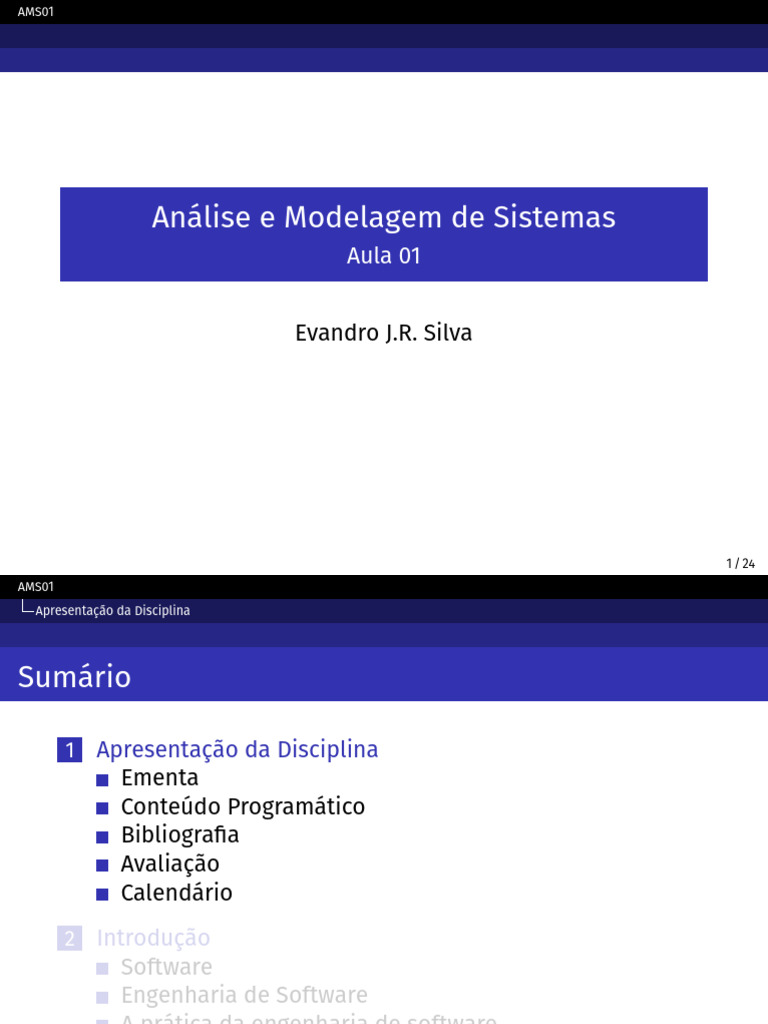 Aula01 Mesclado | PDF | Linguagem de modelagem unificada (UML ...
