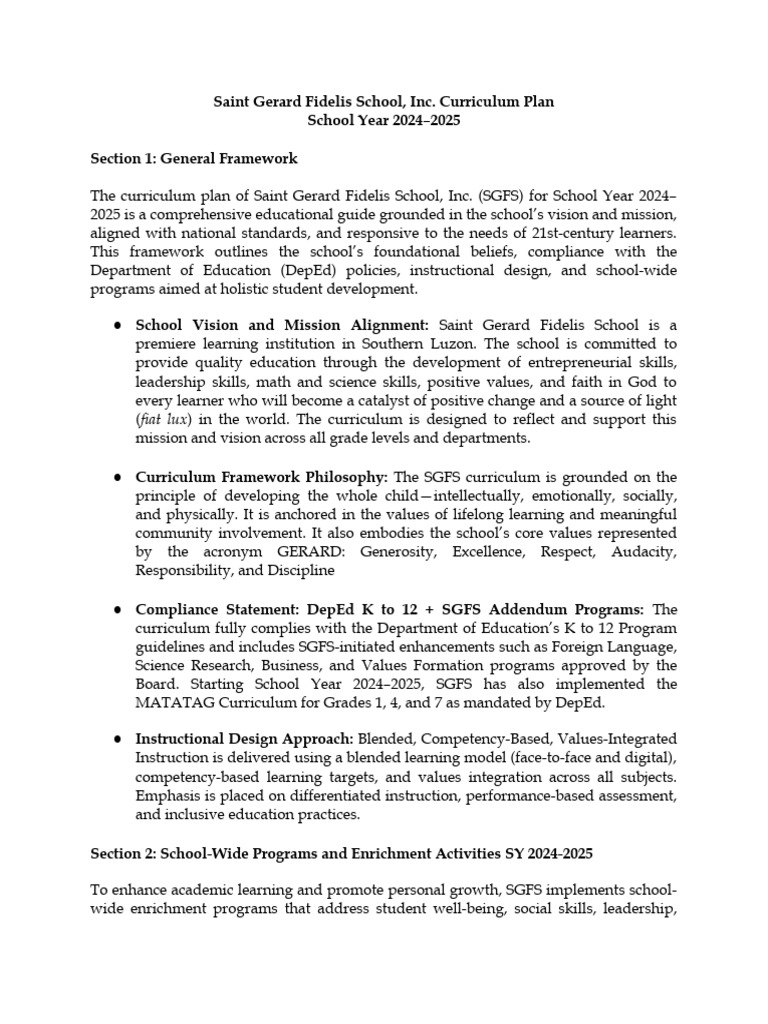 Curriculum Development Plan 101 | PDF | Curriculum | Educational Assessment