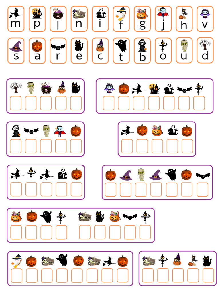 Actividades PDL y Matematica Tematica?Halloween ?? | PDF