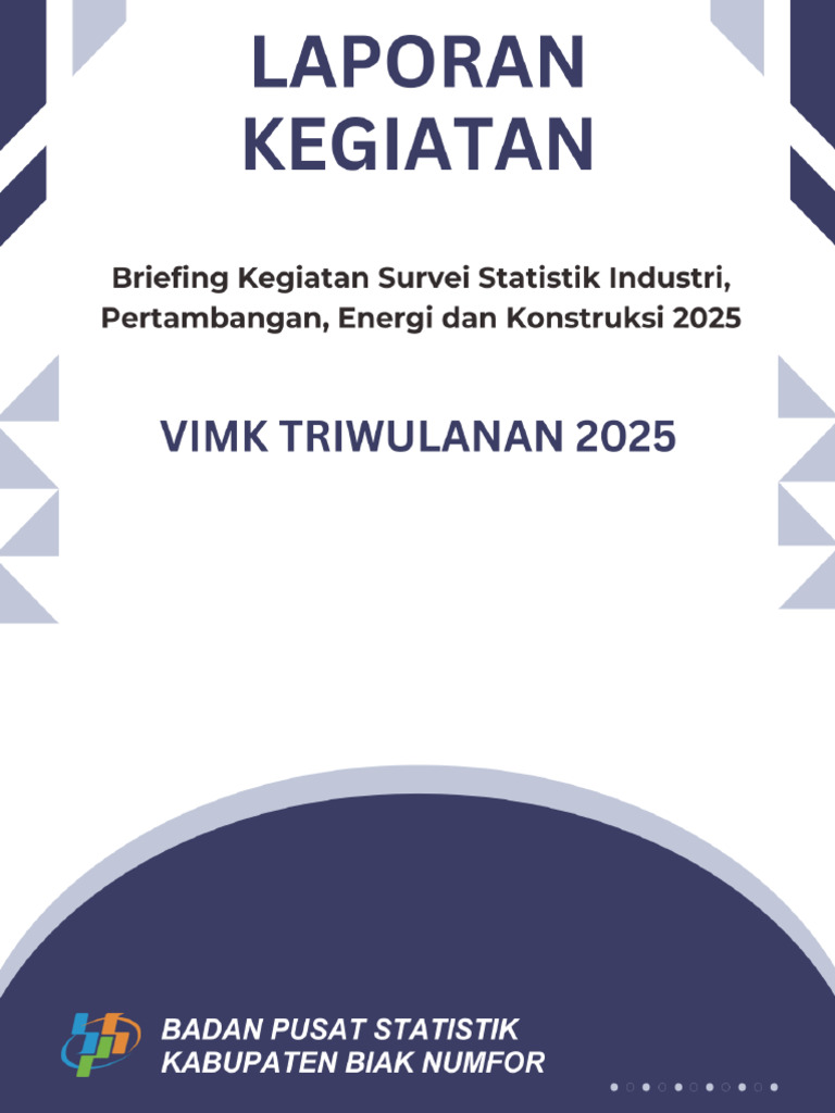 Laporan Briefing Survei Statistik IPEK 2025 | PDF
