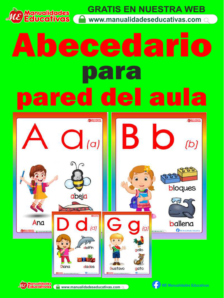 Abecedario para la pared del aula | PDF