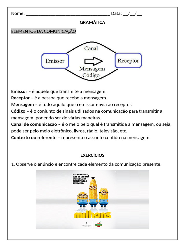 Elementos e Funções da Comunicação | PDF | Comunicação | Comunicação humana