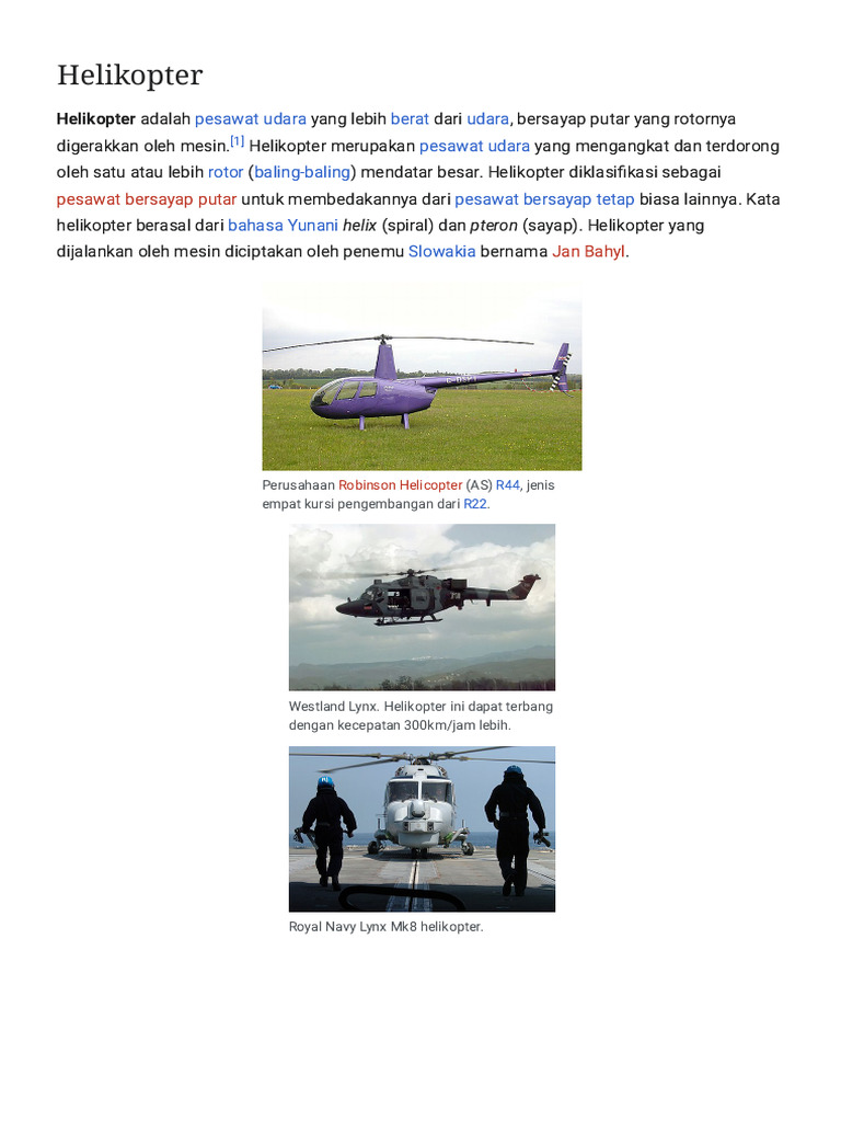 Helikopter | PDF