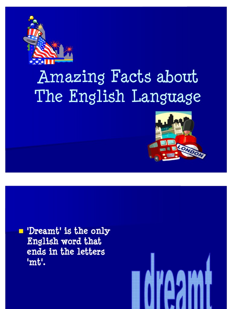 50 Amazing Facts About English Language | PDF | Language Arts ...