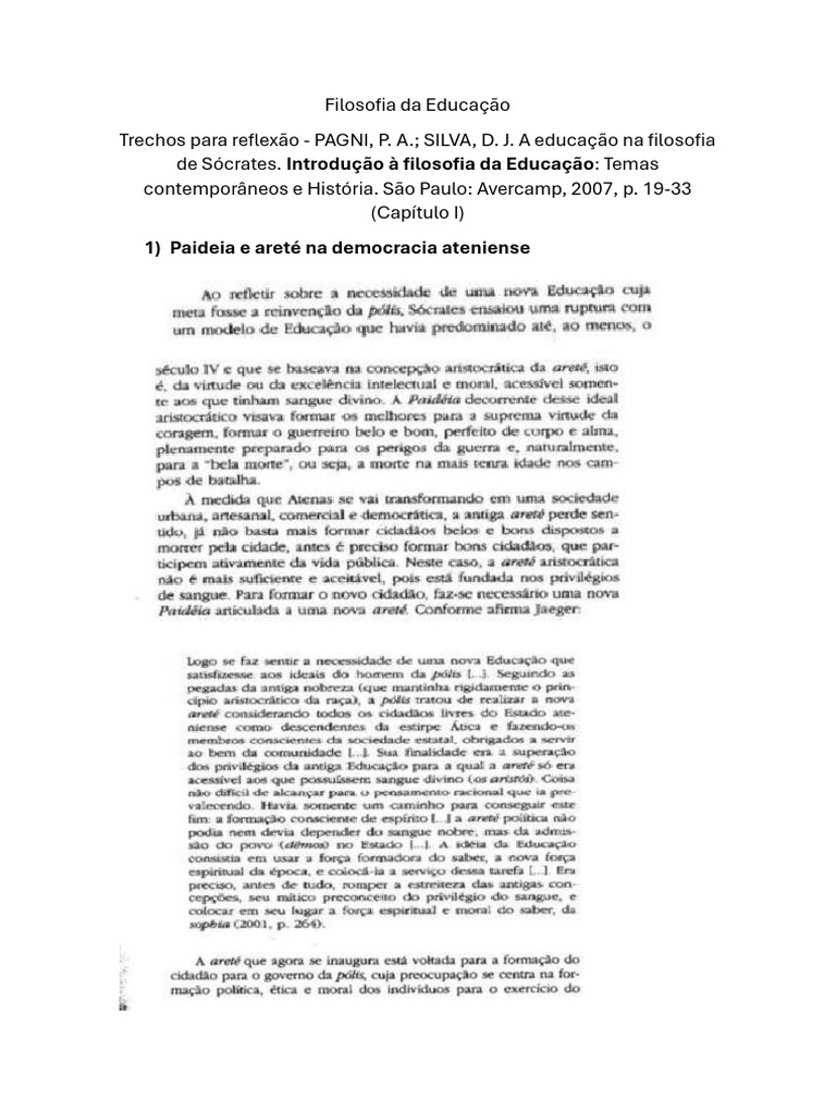 Trechos Para Reflex-o - Filosofia Socr-tica | PDF