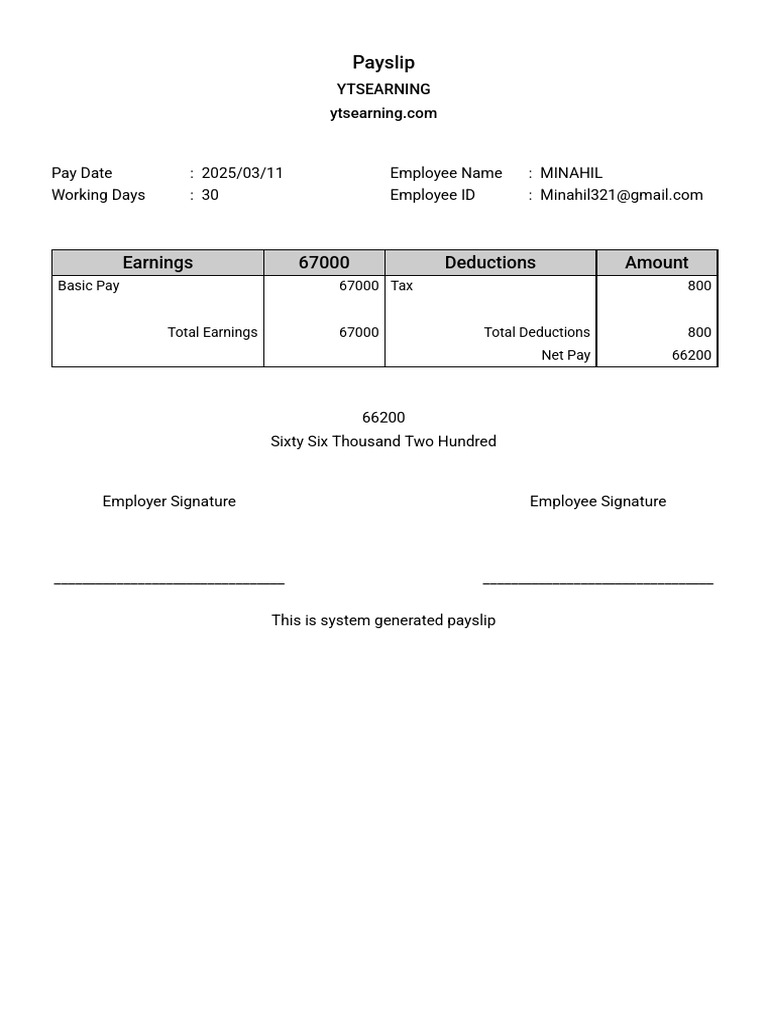 Payslip | PDF