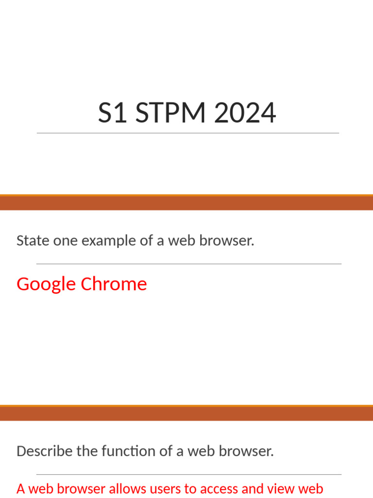Skema ICT STPM Sem 1 2024 | PDF | Ransomware | Malware