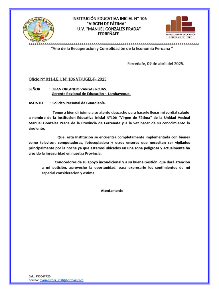 Oficios - 2025 | PDF | Instituciones sociales | Academia