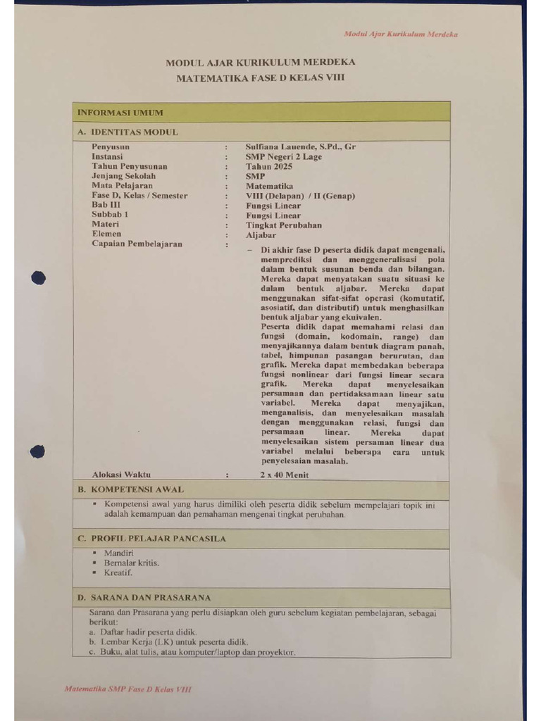 Modul Ajar 1.1 | PDF