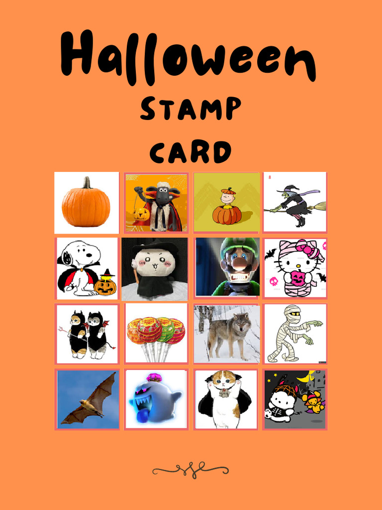 Halloween Stamp Card Guide | PDF