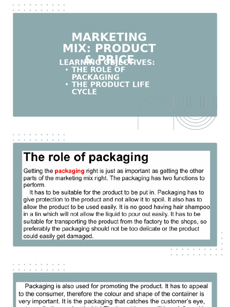 Marketing Mix: Product & Price Insights | PDF