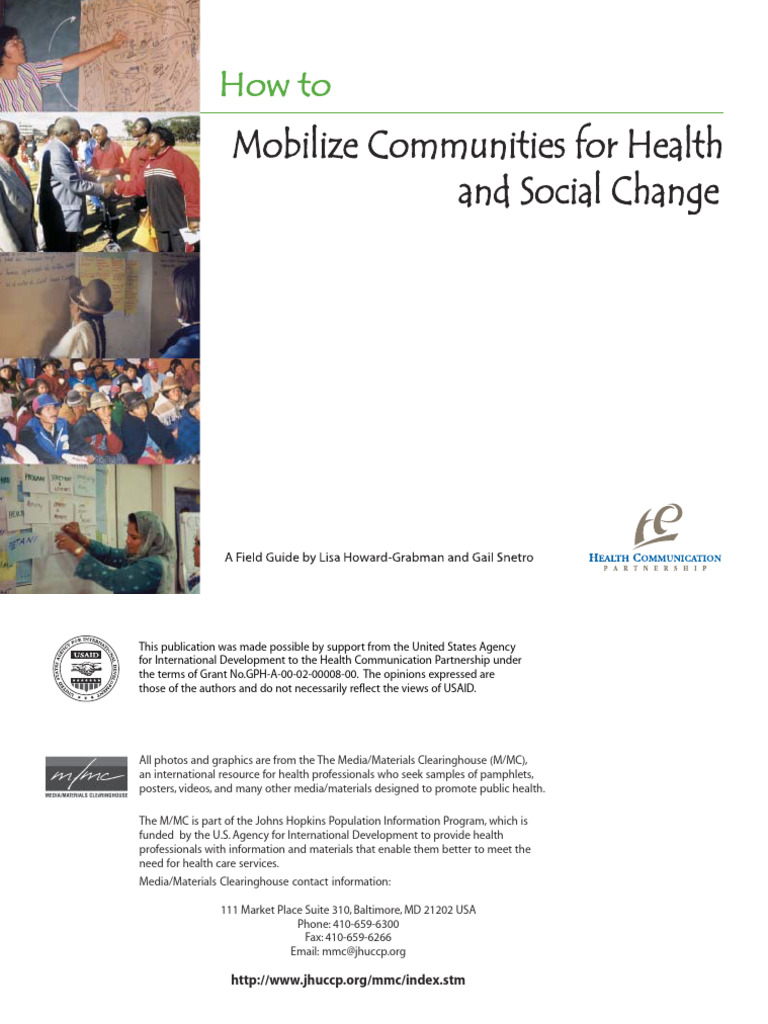 How To Mobilize Communities For Health and Social Change | PDF ...