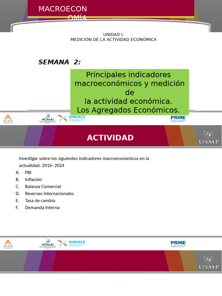 Indicadores Macroeconómicos 2016-2024 | PDF