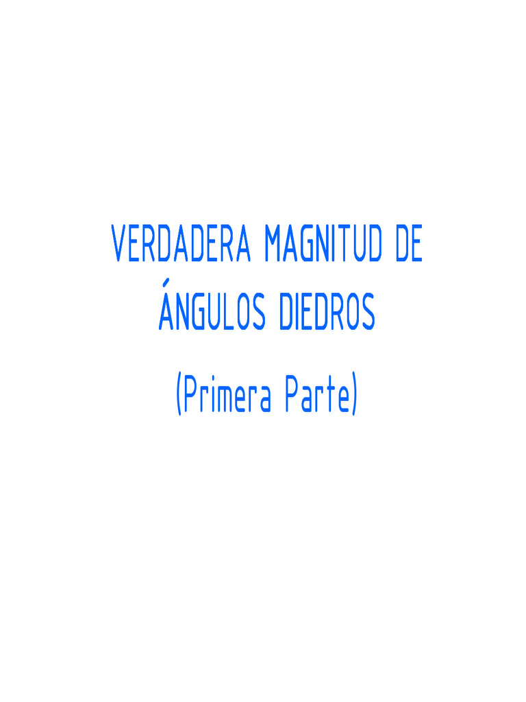 Magnitud de Ángulos Diedros: Guía | PDF | Perpendicular | Línea (geometría)