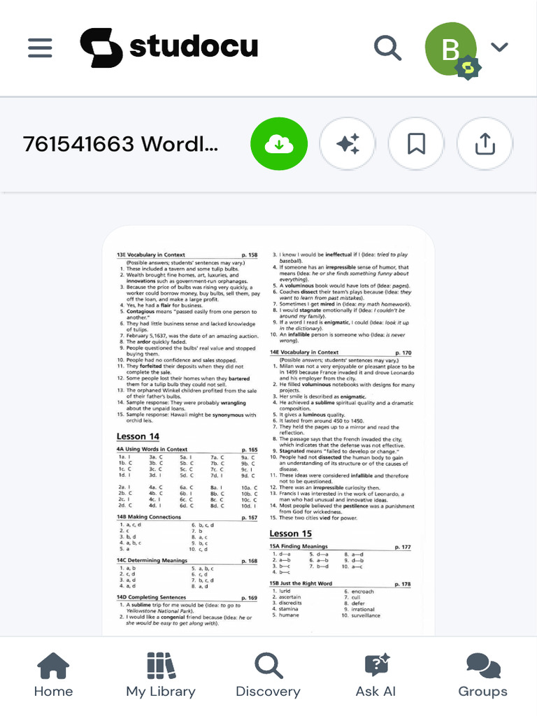 Wordly Wise Book 8 Answer Key - BOOK 8 WORDLY WISE R Direct Academic Vocabulary - Studocu 2 | PDF