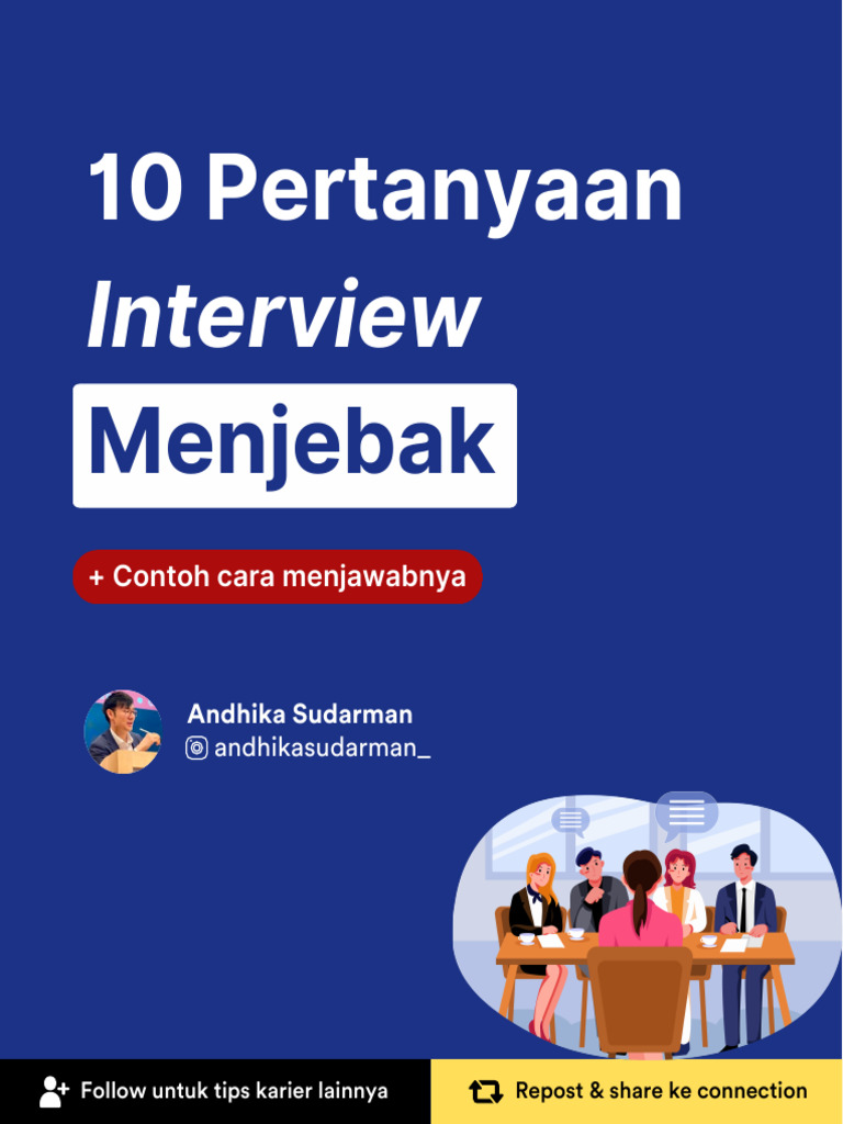 Pertanyaan Interview Menjebak + Contoh Jawaban | PDF