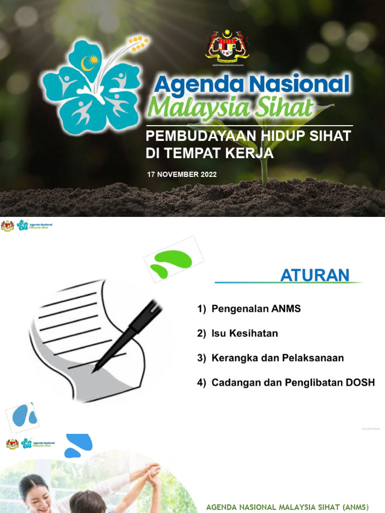 14 Slide Pengenalan ANMS - Komitmen & Penglibatan DOSH 17112022 - en Manoharan | PDF
