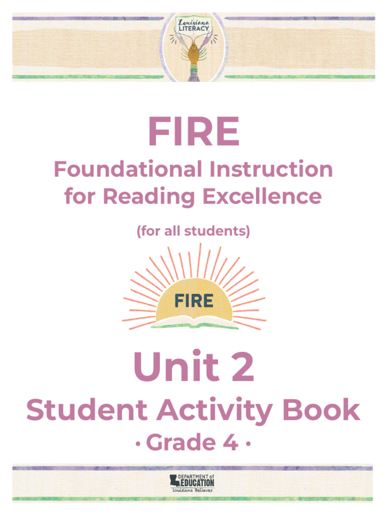 Grade 4 Unit 2 Fire Student Activity Book | PDF | Word | Noun