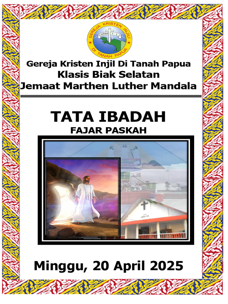 Tata Ibadah Fajar Paskah 2025 | PDF