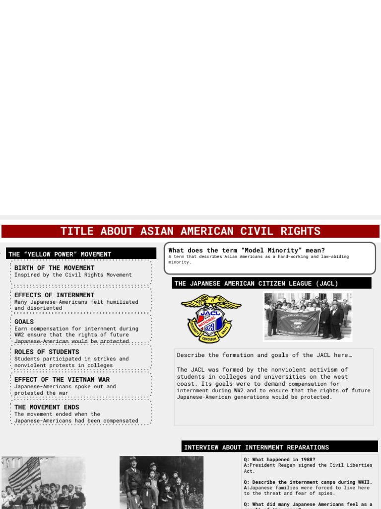 Slides 13-15 Civil Rights | PDF | Internment Of Japanese Americans ...
