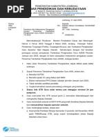 Surat Edaran Pengesahan RKAS ARKAS Tahun Anggaran 2025 | PDF