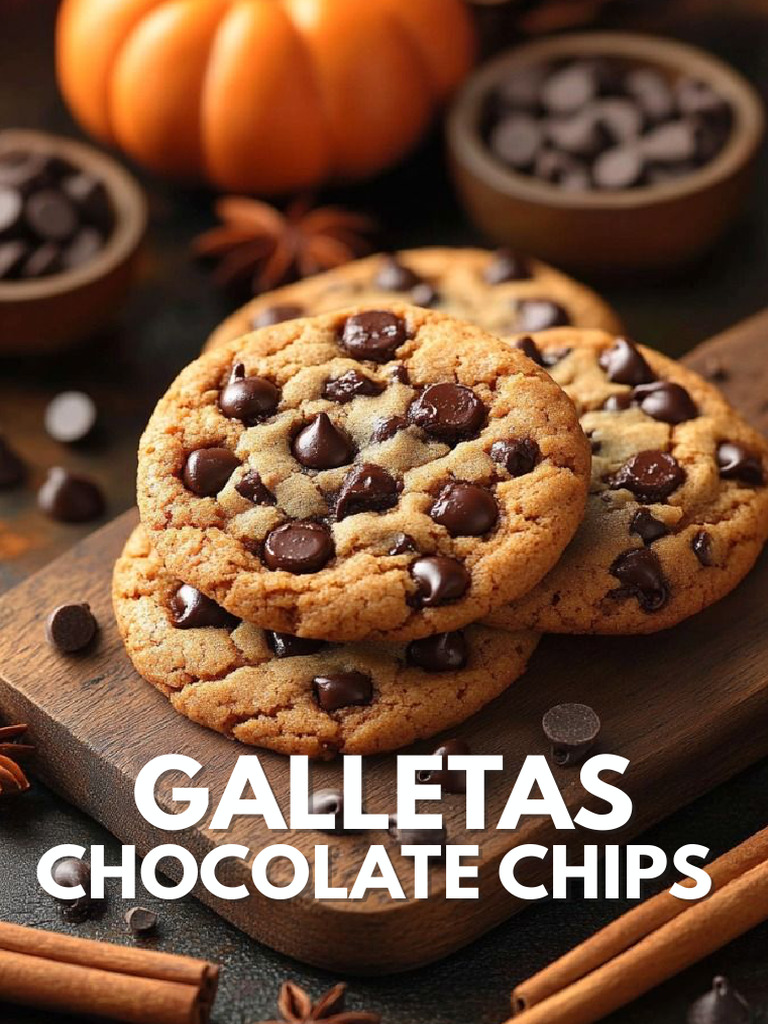 Receta de Galletas con Chispas de Chocolate | PDF | Confitería | Alimentos