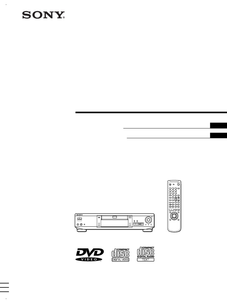 Sony DVP-S530D CD/DVD Player Manual | PDF | Compact Disc | Dvd